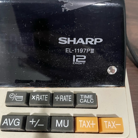 Sharp | Other | Host Pick Sharp El197piii Adding Machine | Poshmark